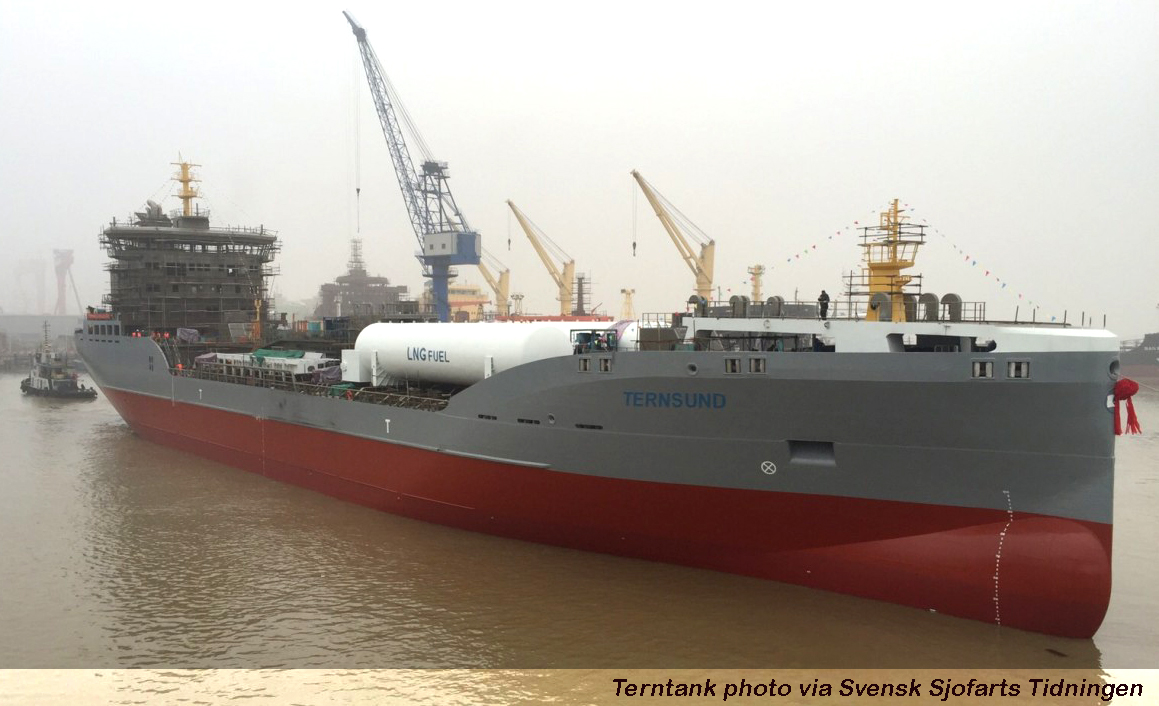 Swedish tanker becomes first vessel to bunker LNG at Rotterdam - Ships ...