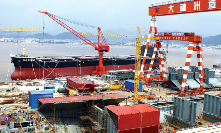 China shipbuilding orders drop nearly one-third in first half - Ships ...