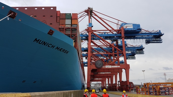 Munich Maersk makes maiden call at Hamburg - Ships & Ports