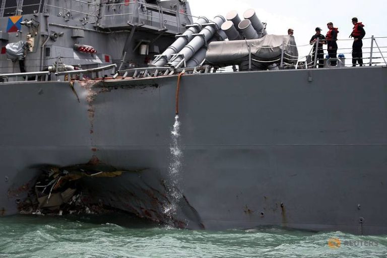 Sudden turn caused US naval warship, oil tanker to collide– Report ...
