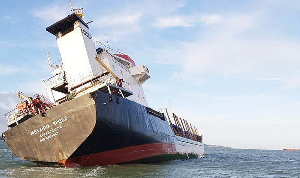 Russian cargo ship stuck off Portsmouth - Ships & Ports