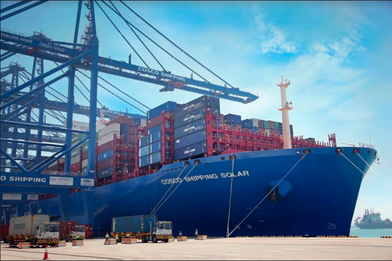 Abu Dhabi terminal receives two mega ships - Ships & Ports