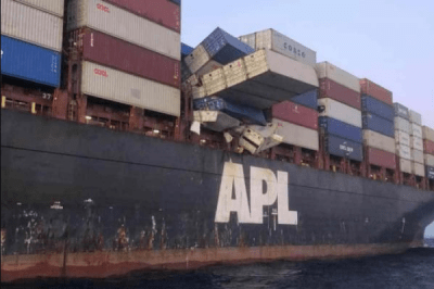 Australia frees APL England after losing 50 containers - Ships & Ports