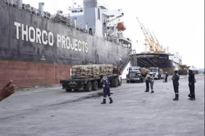 Chartered ship loads 7,000 tons of cocoa at Calabar Port - Ships & Ports